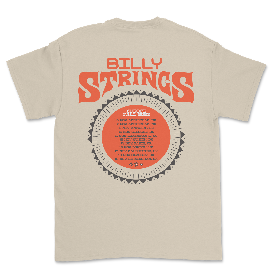 EUROPE FALL 2023 SUN SKULL TEE – Billy Strings Merchandise